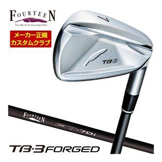 特注カスタムクラブ フォーティーン 2025NEW TB-3 FORGED アイアン FT-70i オリジナルカーボン シャフト 4本セット[＃7-P]