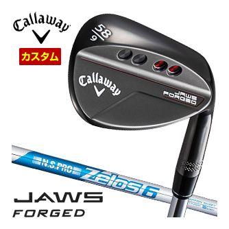 特注カスタムクラブ キャロウェイ JAWS FORGED ウェッジ チャコールブラック N.S.PRO Zelos6 シャフト