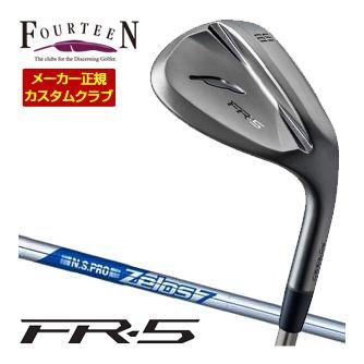 特注カスタムクラブ フォーティーン FR-5 ウエッジ ダイヤモンドブラックサテン仕上げ N.S.PRO ZELOS 7 シャフト