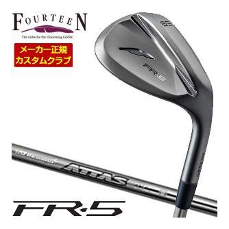 特注カスタムクラブ フォーティーン FR-5 ウエッジ ダイヤモンドブラックサテン仕上げ USTマミヤ アッタス アイアン 40 / 50 / 60 / 80 シャフト