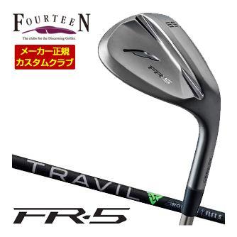 特注カスタムクラブ フォーティーン FR-5 ウエッジ ダイヤモンドブラックサテン仕上げ フジクラ TRAVIL IRON シャフト