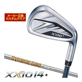 特注カスタムクラブ ゼクシオ 14+ アイアン ダイナミックゴールド 95 シャフト 4本セット[＃7-P]