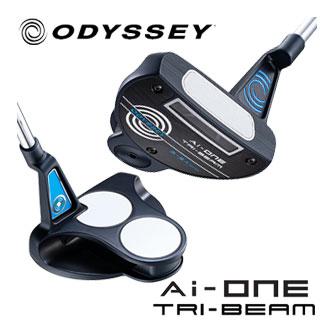 オデッセイ Ai-ONE TRI-BEAM 2ボール CH パター STROKE LAB 90 スチールシャフト 装着モデル