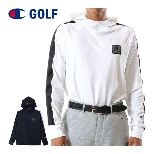 チャンピオン ゴルフウェア メンズ プルオーバー フーデット パーカー 長袖シャツ C3-XG401 2023年春夏モデル M-XL