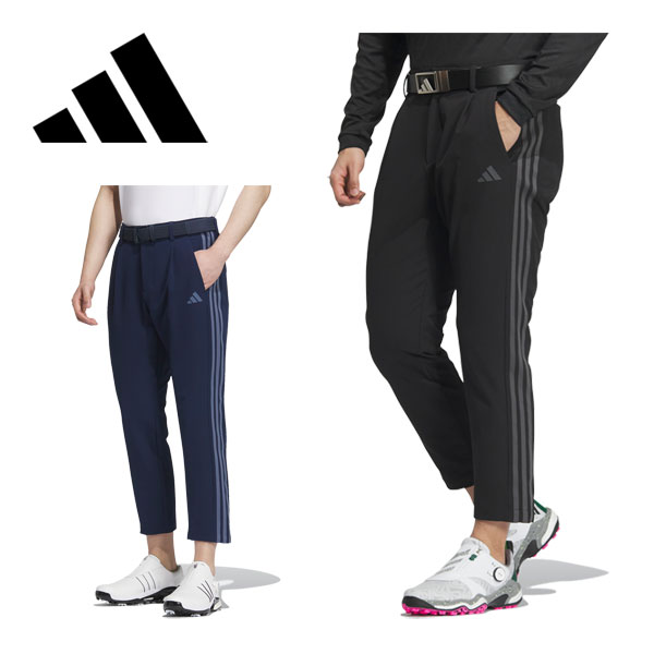 アディダス ゴルフ EX-Stretch active トーナル スリーストライプス アンクル ロングパンツ ウェア メンズ 2024年秋冬モデル JTY57