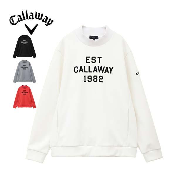 キャロウェイ スターストレッチ ボンディング プルオーバー モックネック スウェット ゴルフウェア メンズ 2024年秋冬モデル M-3L C24217107