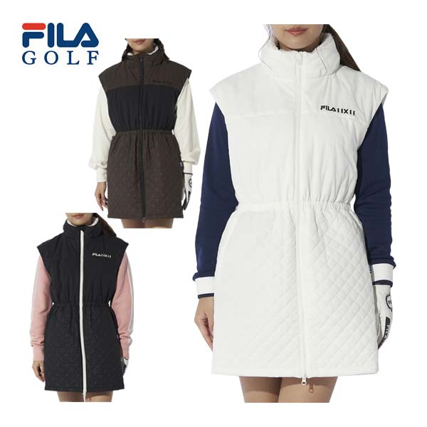 フィラゴルフ オーバーシルエット 中綿 ワンピース ウェア レディース 2024年秋冬モデル M-LL 794-242