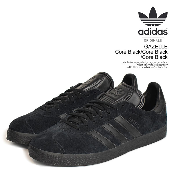 adidas Originals アディダス オリジナルス GAZELLE Core Black/Core Black/Core Black スニーカー ガゼル サッカーシューズ atfacc