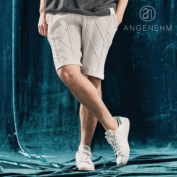 2025 春夏 先行予約 4月下旬〜5月上旬入荷予定 ANGENEHM アンゲネーム Airy yarn cable stitch shorts ショートパンツ atfpts