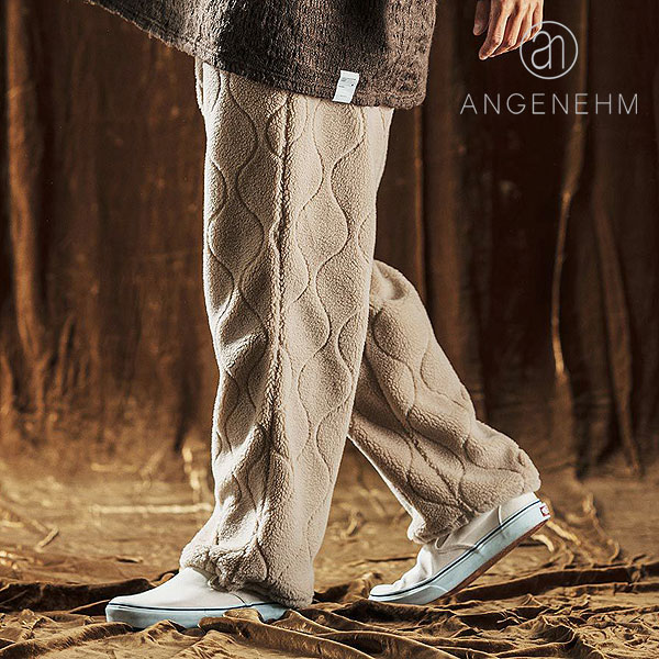 2025 秋冬 先行予約 10月中旬〜下旬入荷予定 ANGENEHM アンゲネーム Boa Quilt Pants メンズ パンツ 送料無料 キャンセル不可 atfpts