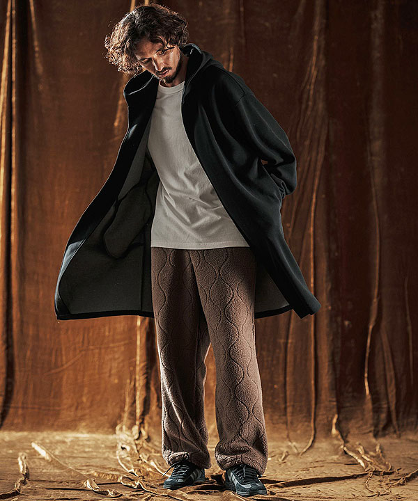 2025 秋冬 先行予約 11月上旬〜中旬入荷予定 ANGENEHM アンゲネーム Hooded Coatigan -Wool Blend Heavy Weight Fabric- atfjkt