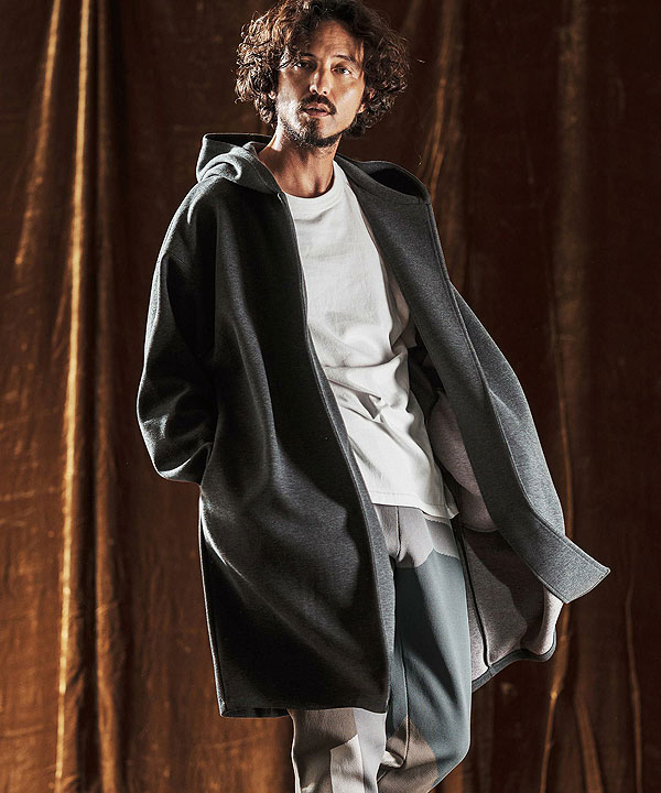 2025 秋冬 先行予約 11月上旬〜中旬入荷予定 ANGENEHM アンゲネーム Hooded Coatigan -Wool Blend Heavy Weight Fabric- atfjkt