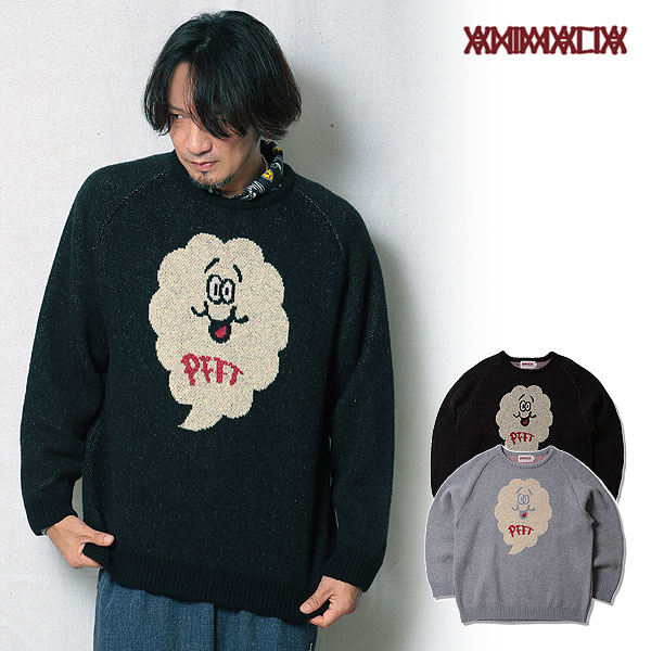 2024 秋冬 先行予約 11月〜12月入荷予定 ANIMALIA アニマリア CREW KNIT:PFFT メンズ ニット atftps