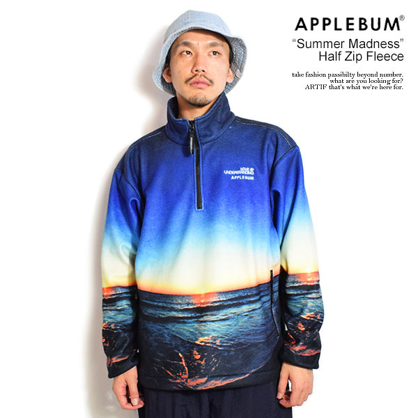 APPLEBUM アップルバム “Summer Madness” Half Zip Fleece メンズ ジャケット フリースジャケット ハーフジップ 送料無料 atfjkt