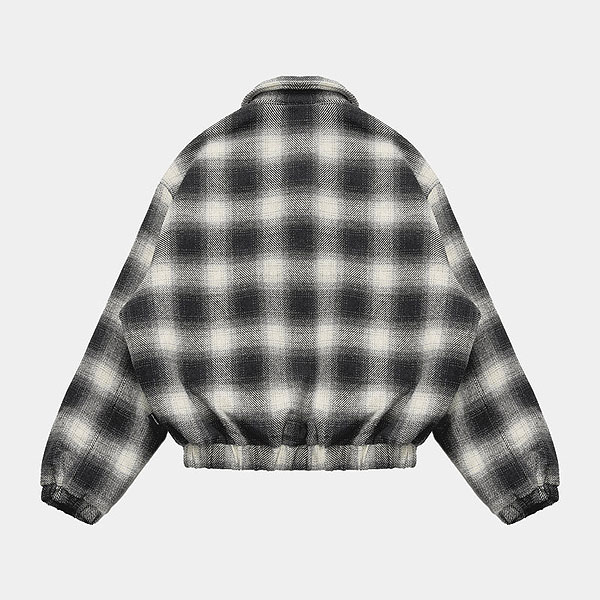 30％OFF SALE セール APPLEBUM アップルバム Ombre Check Jacket -BLACK/WHITE- メンズ ジャケット 中綿ジャケット atfjkt