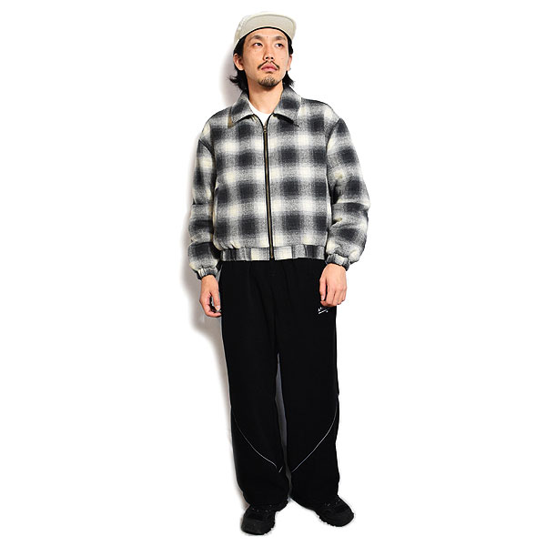 30％OFF SALE セール APPLEBUM アップルバム Ombre Check Jacket -BLACK/WHITE- メンズ ジャケット 中綿ジャケット atfjkt