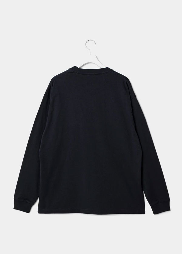 APPLEBUM アップルバム “APBM” L/S T-shirt -NAVY- メンズ Tシャツ 長袖 ロンT ドロップショルダー 送料無料 ストリート atftps