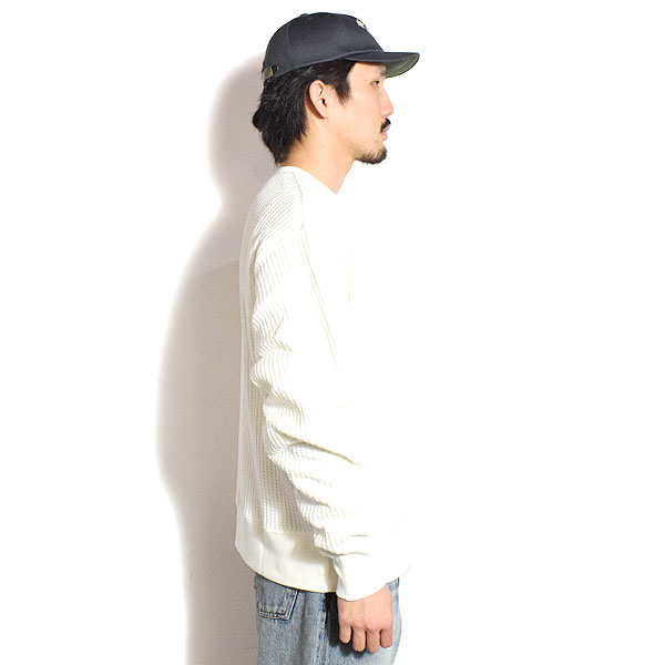 JEMORGAN LONG JOHNS ジェーイーモーガンロングジョーンズ ビッグワッフル L/S TEE -O.WHITE- メンズ Tシャツ 長袖 atftps