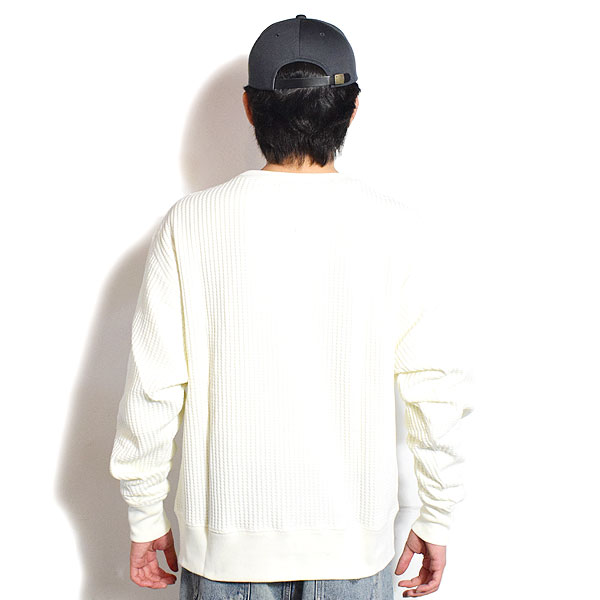 JEMORGAN LONG JOHNS ジェーイーモーガンロングジョーンズ ビッグワッフル L/S TEE -O.WHITE- メンズ Tシャツ 長袖 atftps