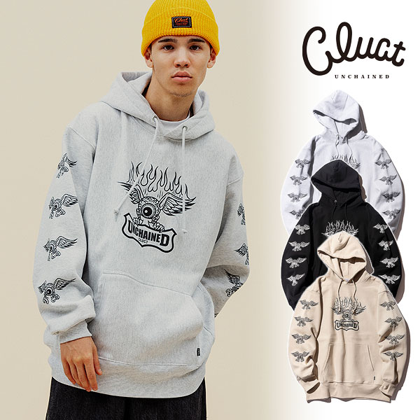 2024 冬 先行予約 11月〜12月入荷予定 CLUCT クラクト EYEBAT[HOODIE] メンズ パーカー 送料無料 atftps