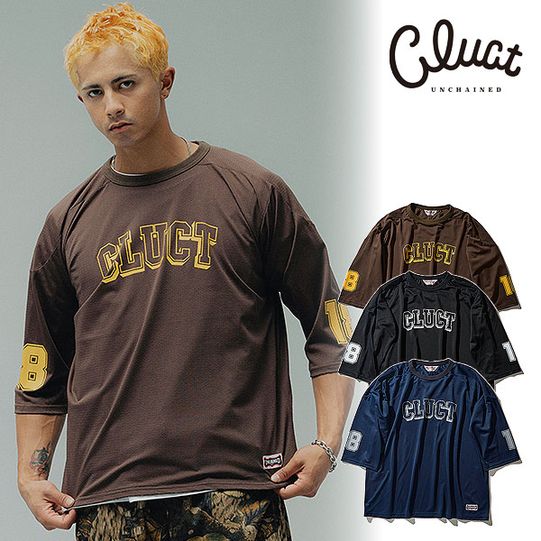 2026 春 先行予約 4月〜5月入荷予定 CLUCT クラクト COBURN[MESH 3/4 TOP] メンズ Tシャツ 送料無料 キャンセル不可 atftps
