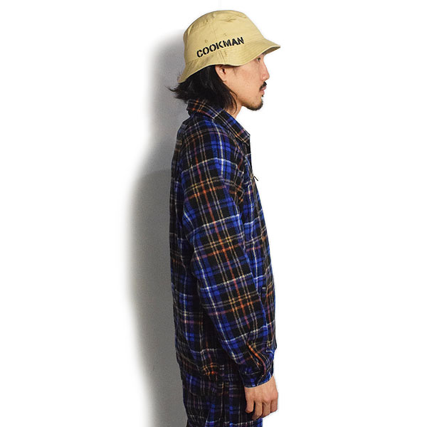 COOKMAN クックマン Delivery Jacket Woolmix Tartan Scottish Navy -NAVY- メンズ ジャケット デリバリージャケット アウター atfjkt