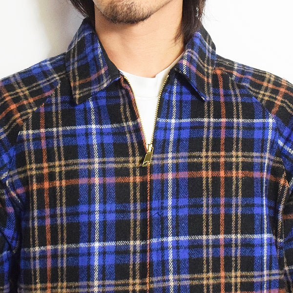 COOKMAN クックマン Delivery Jacket Woolmix Tartan Scottish Navy -NAVY- メンズ ジャケット デリバリージャケット アウター atfjkt