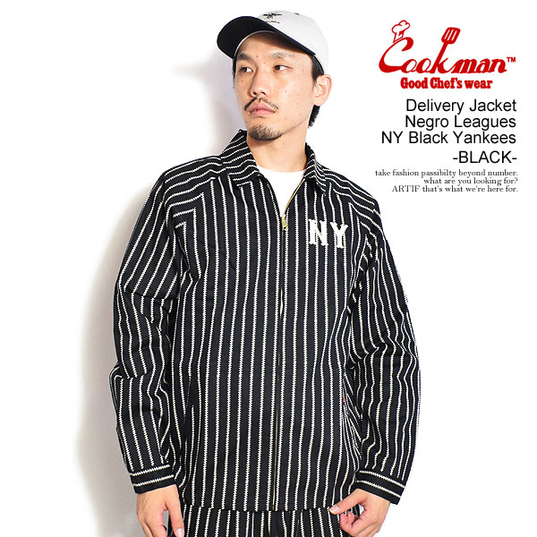 COOKMAN クックマン Delivery Jacket Negro Leagues NY Black Yankees -BLACK- メンズ ジャケット デリバリージャケット atfjkt
