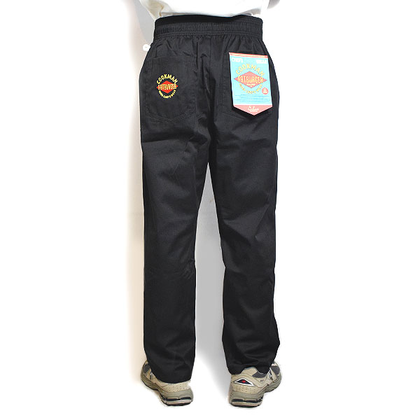 COOKMAN クックマン Chef Pants Semiwide FATBURGER Black -BLACK- メンズ パンツ シェフパンツ セミワイド FATBURGER atfpts