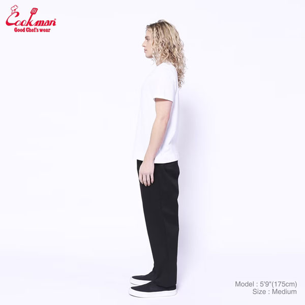 COOKMAN クックマン Chef Pants Semiwide FATBURGER Black -BLACK- メンズ パンツ シェフパンツ セミワイド FATBURGER atfpts