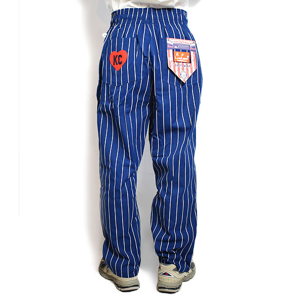 COOKMAN クックマン Chef Pants Semiwide Kansas City Monarchs Heart -NAVY- メンズ パンツ シェフパンツ セミワイド atfpts