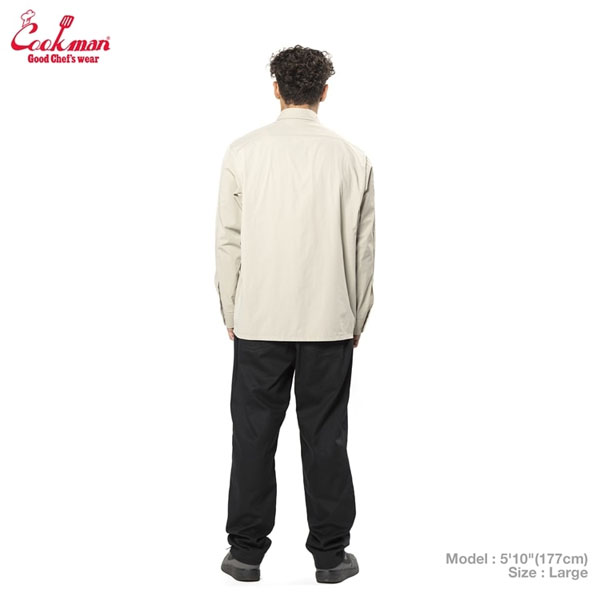 COOKMAN クックマン Long Sleeve Work Shirts Peanuts -BEIGE- メンズ シャツ 長袖 ワークシャツ アメリカ 西海岸 atftps