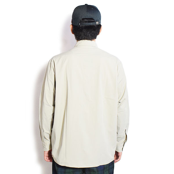COOKMAN クックマン Long Sleeve Work Shirts Peanuts -BEIGE- メンズ シャツ 長袖 ワークシャツ アメリカ 西海岸 atftps