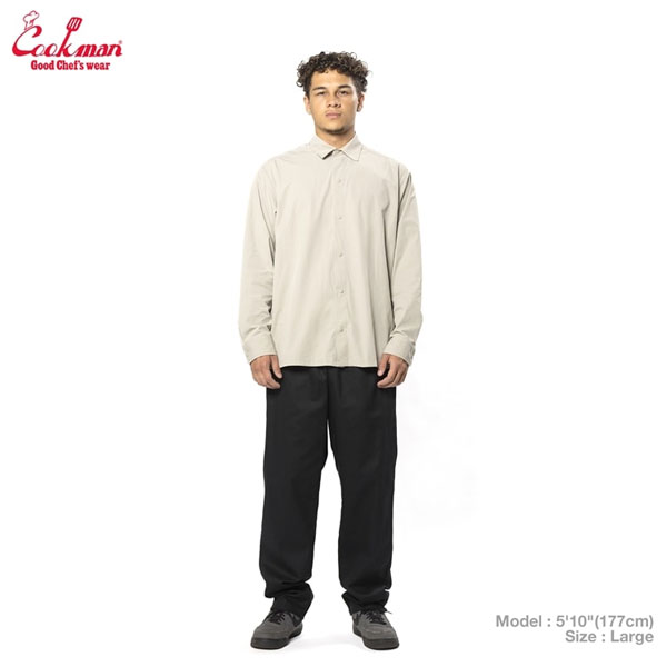 COOKMAN クックマン Long Sleeve Work Shirts Peanuts -BEIGE- メンズ シャツ 長袖 ワークシャツ アメリカ 西海岸 atftps
