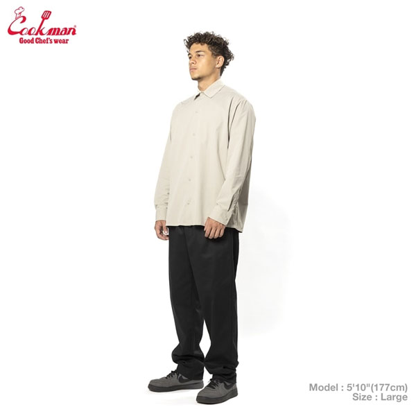 COOKMAN クックマン Long Sleeve Work Shirts Peanuts -BEIGE- メンズ シャツ 長袖 ワークシャツ アメリカ 西海岸 atftps