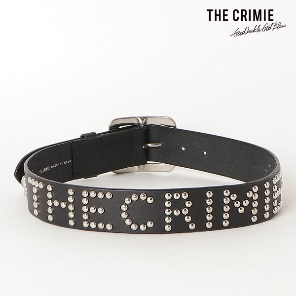 2025 秋冬 先行予約 メーカー取り寄せ対応 CRIMIE クライミー CR LOGO LETTRER STUDDED BELT ベルト キャンセル不可 atfacc