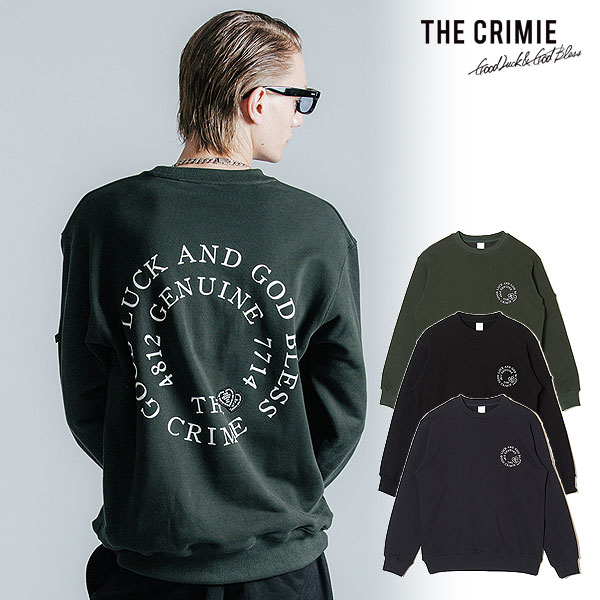 CRIMIE クライミー CIRCLE LOGO HEART WAPPEN CREW NECK SWEAT atftps