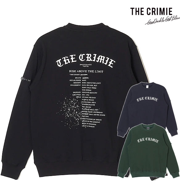 CRIMIE クライミー THE CRIMIE 2025 TOUR CREW NECK SWEAT atftps