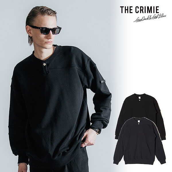 CRIMIE クライミー FOOTBALL RIB HENRY NECK SWEAT atftps