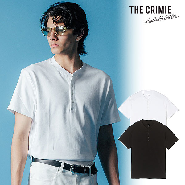 CRIMIE クライミー HENRY NECK SHORT SLEEVE T SHIRT メンズ Tシャツ 半袖 ヘンリーネック 送料無料 ストリート atftps
