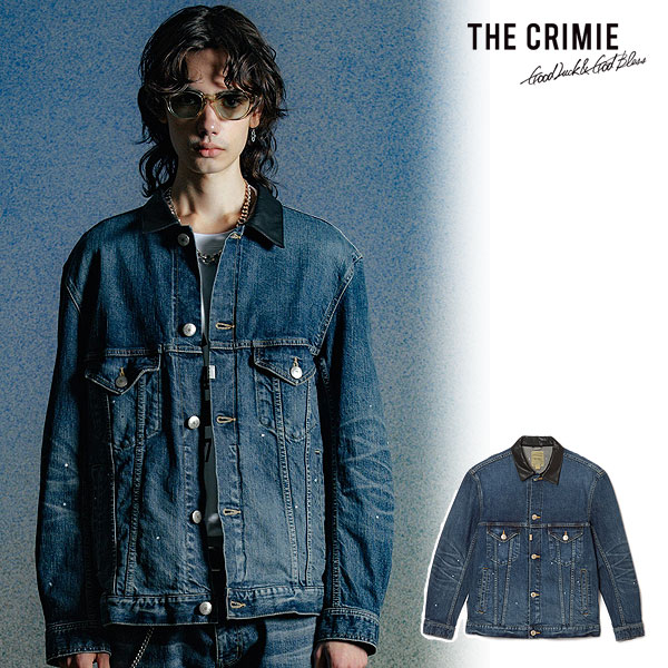 CRIMIE クライミー BORN FREE GARAGE USED SELVEDGE STRETCH DENIM JACKET メンズ ジャケット デニムジャケット atfjkt