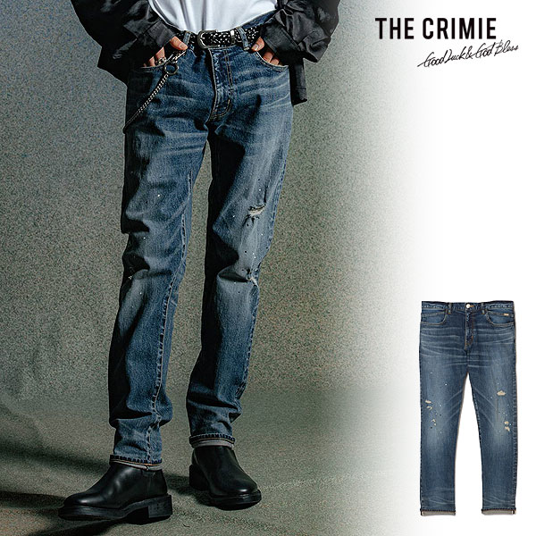 CRIMIE クライミー BORN FREE 1 SLIM STYLE GARAGE USED SELVEDGE STRETCH JEANS メンズ パンツ デニムパンツ atfpts