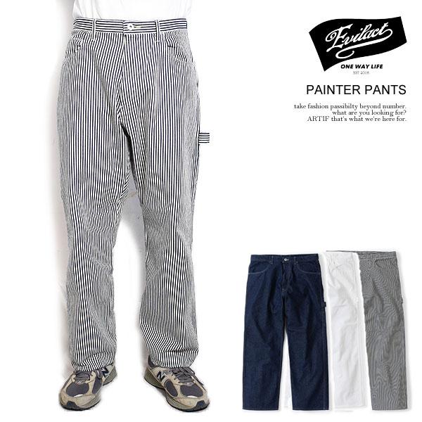 EVILACT イーブルアクト PAINTER PANTS メンズ パンツ ペインターパンツ デニム ワークパンツ バイカー 送料無料 atfpts