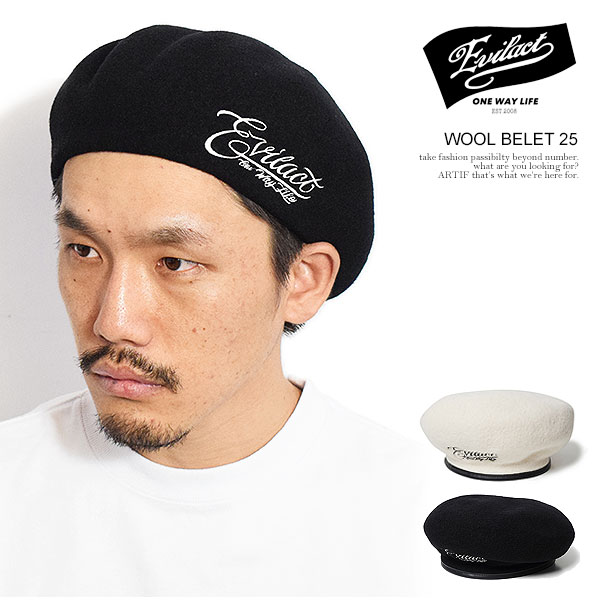 EVILACT イーブルアクト WOOL BELET 25 メンズ ベレー ベレー帽 キャップ ウールベレー 送料無料 ストリート atfcap