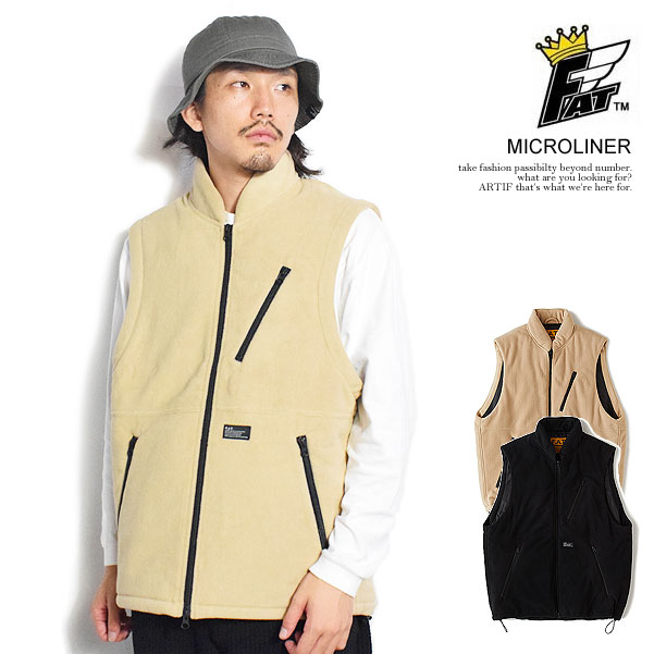 50％OFF SALE セール  FAT エフエーティー MICROLINER メンズ ベスト 中綿ベスト 送料無料 ストリート atfjkt