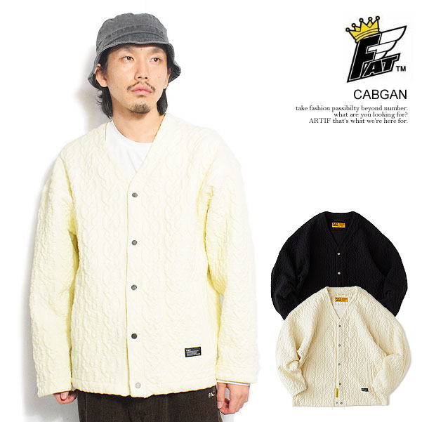 50％OFF SALE セール FAT エフエーティー CABGAN メンズ カーディガン ビッグシルエット 送料無料 ストリート atftps