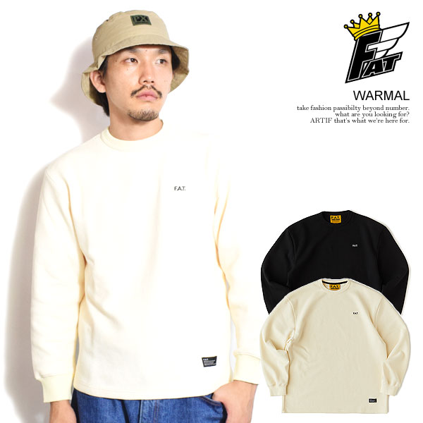 30％OFF SALE セール FAT エフエーティー WARMAL メンズ Tシャツ 長袖 ロンT ワッフルカットソー atftps
