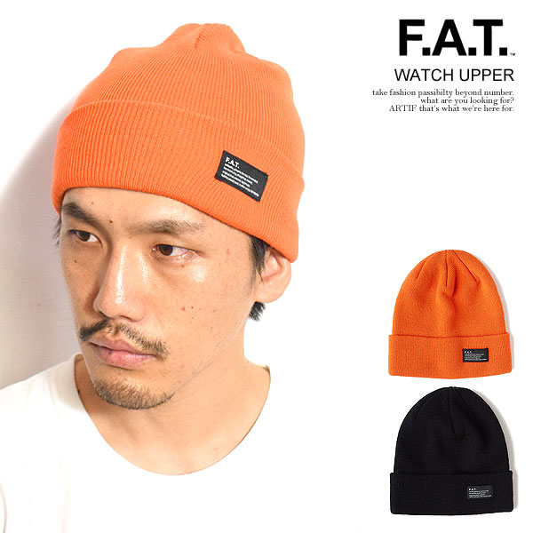 FAT エフエーティー WATCH UPPER メンズ ニットキャップ ニット帽 ビーニー ワッチキャップ 送料無料 ストリート atfcap
