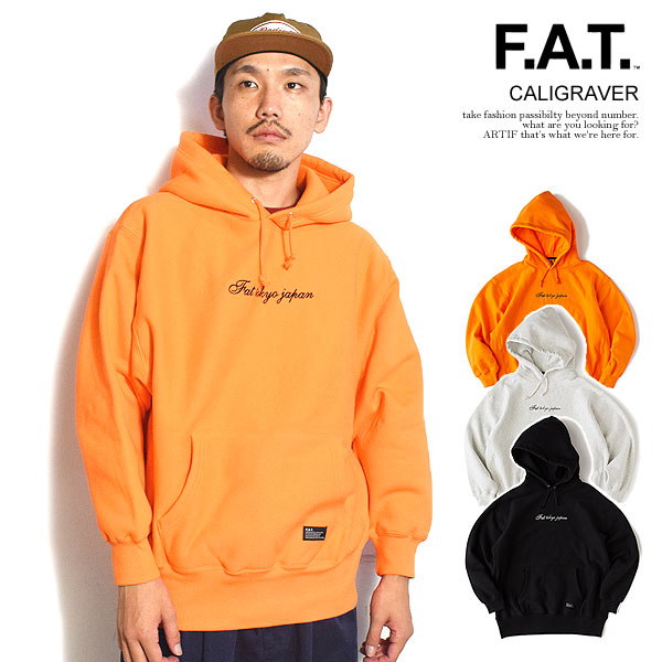FAT エフエーティー CALIGRAVER メンズ パーカー オウルオーバー スウェット ヘビーオンス 13.3オンス 裏起毛スウェット atftps