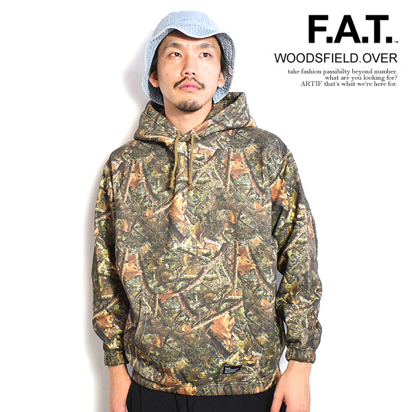 FAT エフエーティー WOODSFIELD.OVER パーカー プルオーバー スウェット ヘビーオンス 13.3オンス 裏起毛スウェット atftps